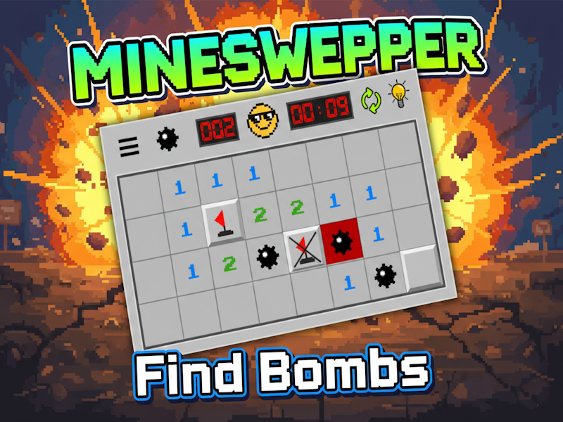 Minesweeper - Find Bombs 🕹️ Žaisk internete svetainėje SGameS